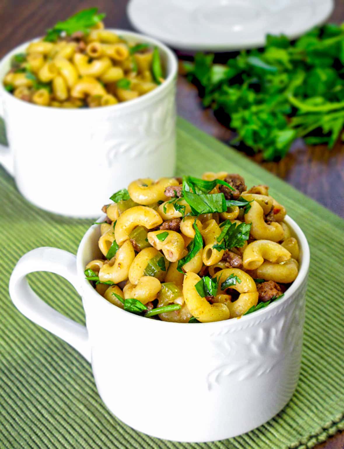 Asian Style Macaroni with Sriracha and Soy Sauce | Pickled Plum