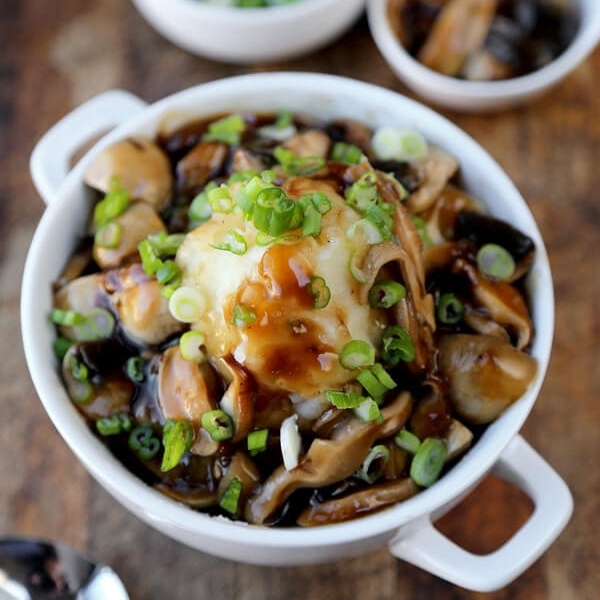 Japanese Mashed Potatoes with Mushroom Gravy | Pickled Plum