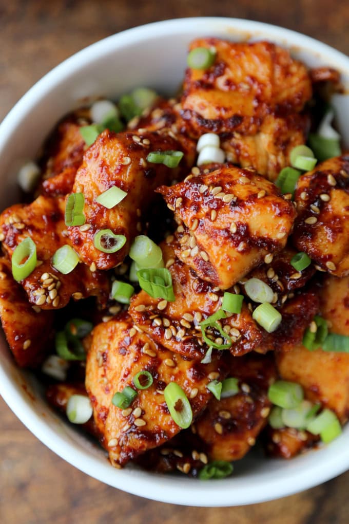 Korean Sticky Chicken (Easy, Sweet & Spicy Recipe)