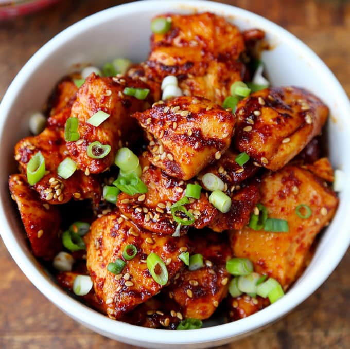 Korean Sticky Chicken (Easy, Sweet & Spicy Recipe)