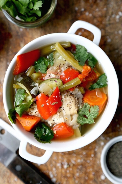 Slow Cooker Chicken Soup (Video) | Pickled Plum