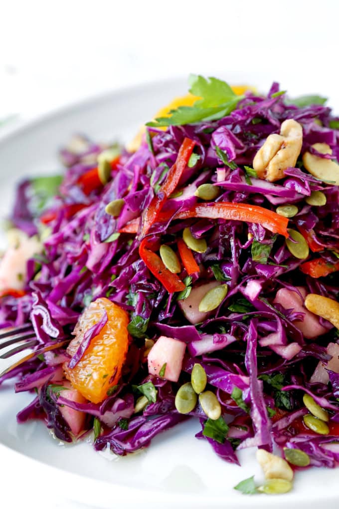 Detox Red Cabbage Slaw | Pickled Plum