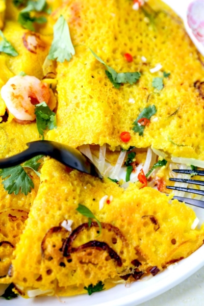 Bánh Xèo - Savory Vietnamese Crêpe | Pickled Plum