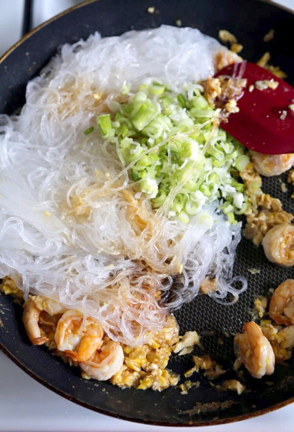 Stir Fried Glass Noodles with Shrimp | Pickled Plum