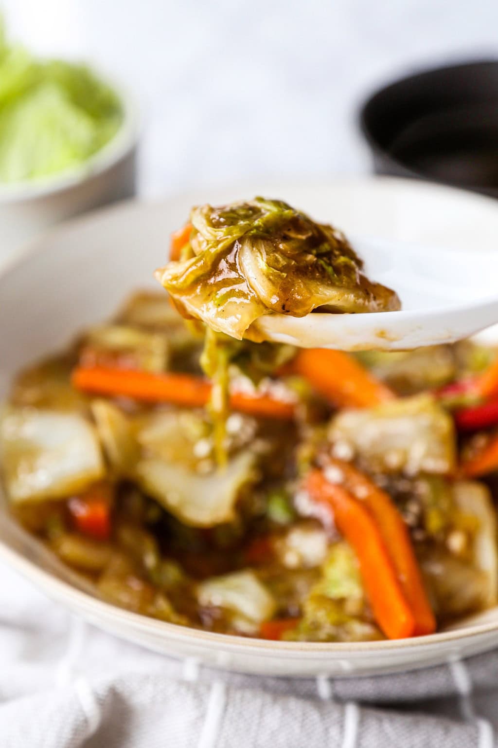 Stir Fried Napa Cabbage (Chinese Restaurant Style) | Pickled Plum