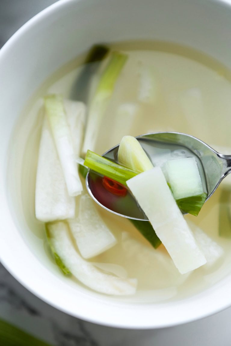 Dongchimi (Korean Radish Water Kimchi) | Pickled Plum
