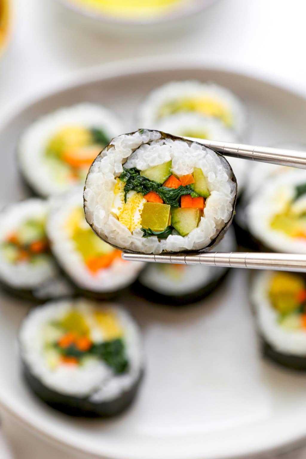 Vegetarian Kimbap Gimbap Pickled Plum Vegetarian Kimbap Gimbap Pickled Plum