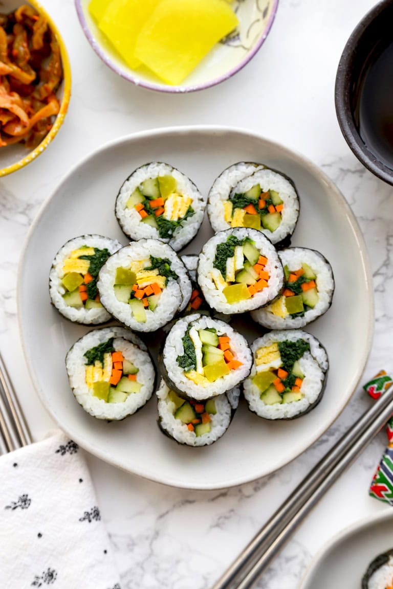 Vegetarian Kimbap (Gimbap) | Pickled Plum