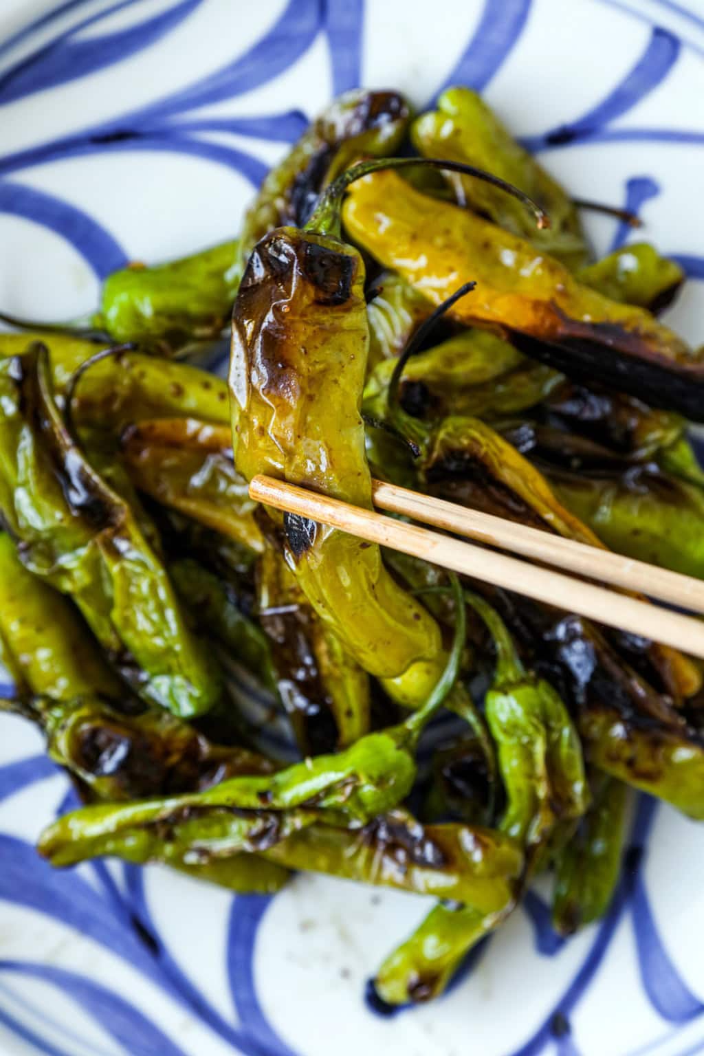 Blistered Shishito Peppers | Pickled Plum