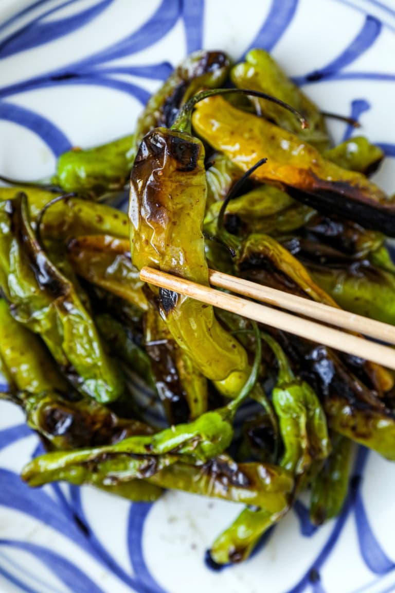 Blistered Shishito Peppers | Pickled Plum