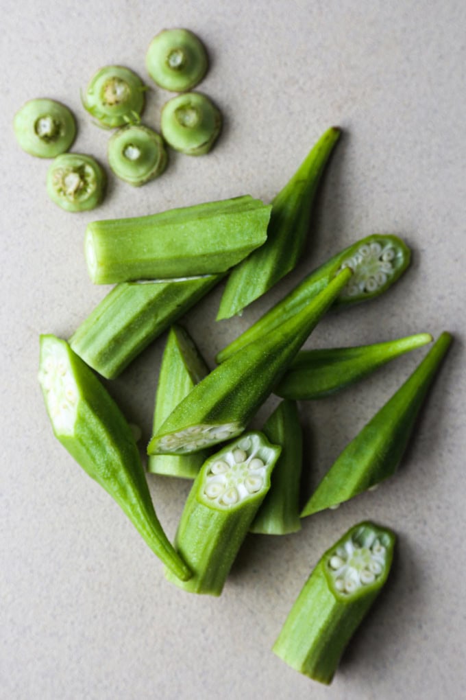 Eggplant and Okra Fish Stir Fry | Pickled Plum