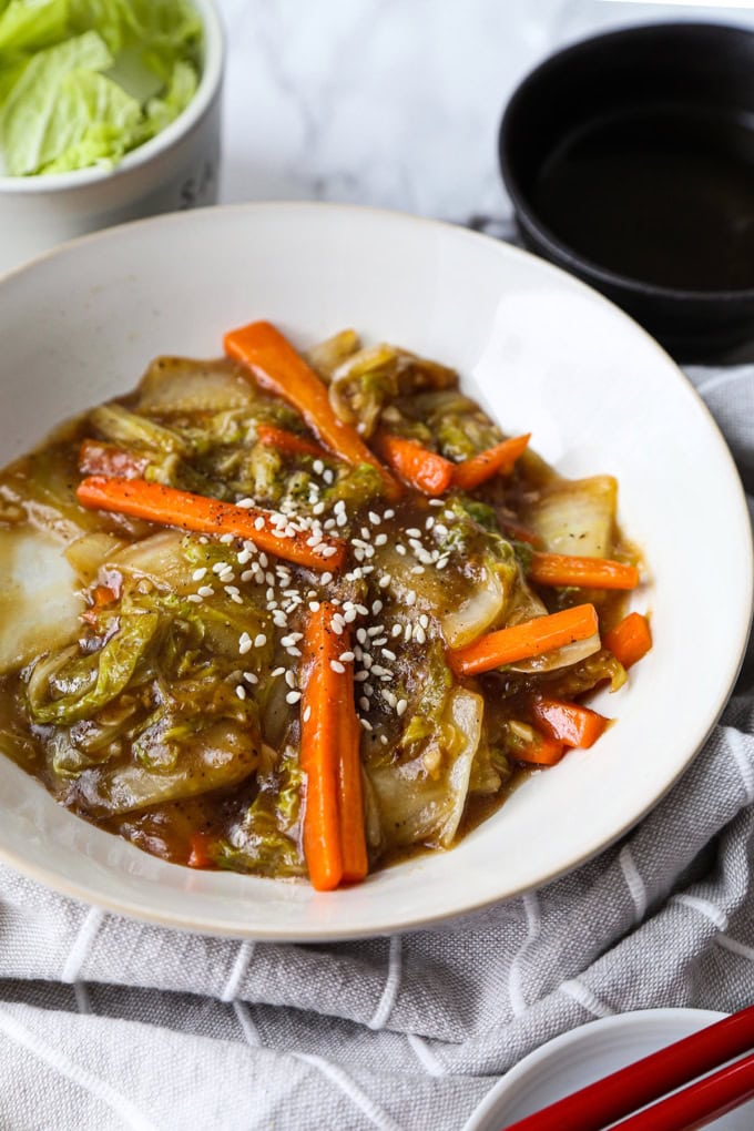 Stir Fried Napa Cabbage (Chinese Restaurant Style) | Pickled Plum