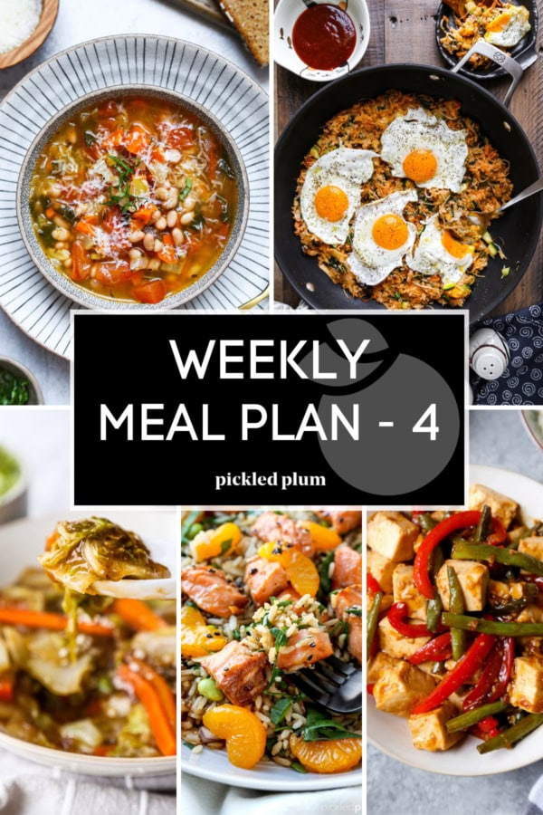 Weekly Meal Plan - Menu 4 | Pickled Plum