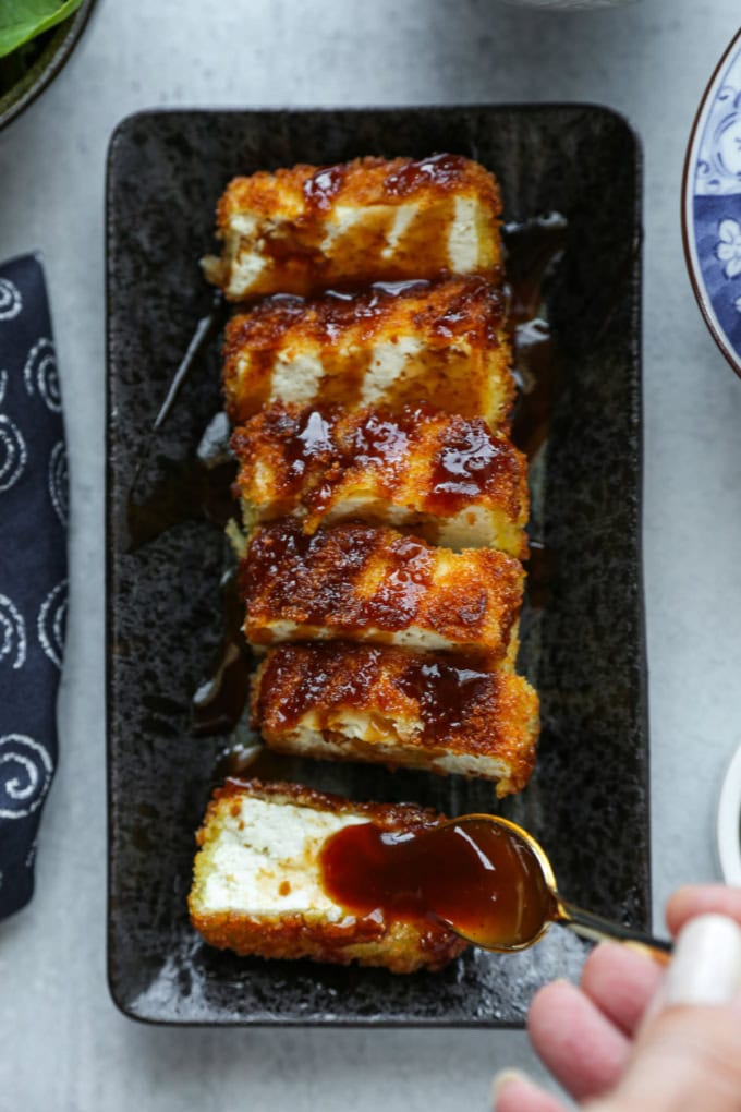 Easy Tofu Katsu: Crispy Japanese Tofu Cutlet | Pickled Plum