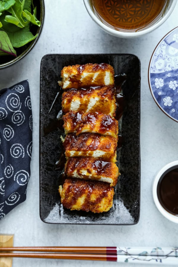 Easy Tofu Katsu: Crispy Japanese Tofu Cutlet | Pickled Plum