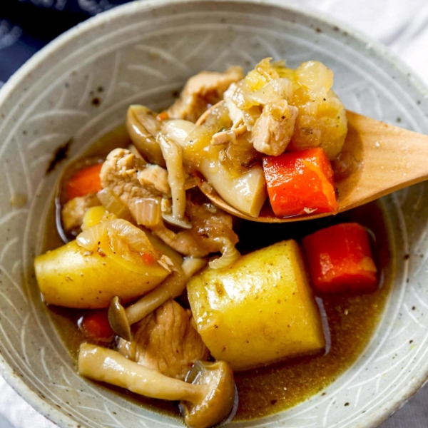 Tori Nikujaga (Japanese Chicken & Potato Stew) | Pickled Plum