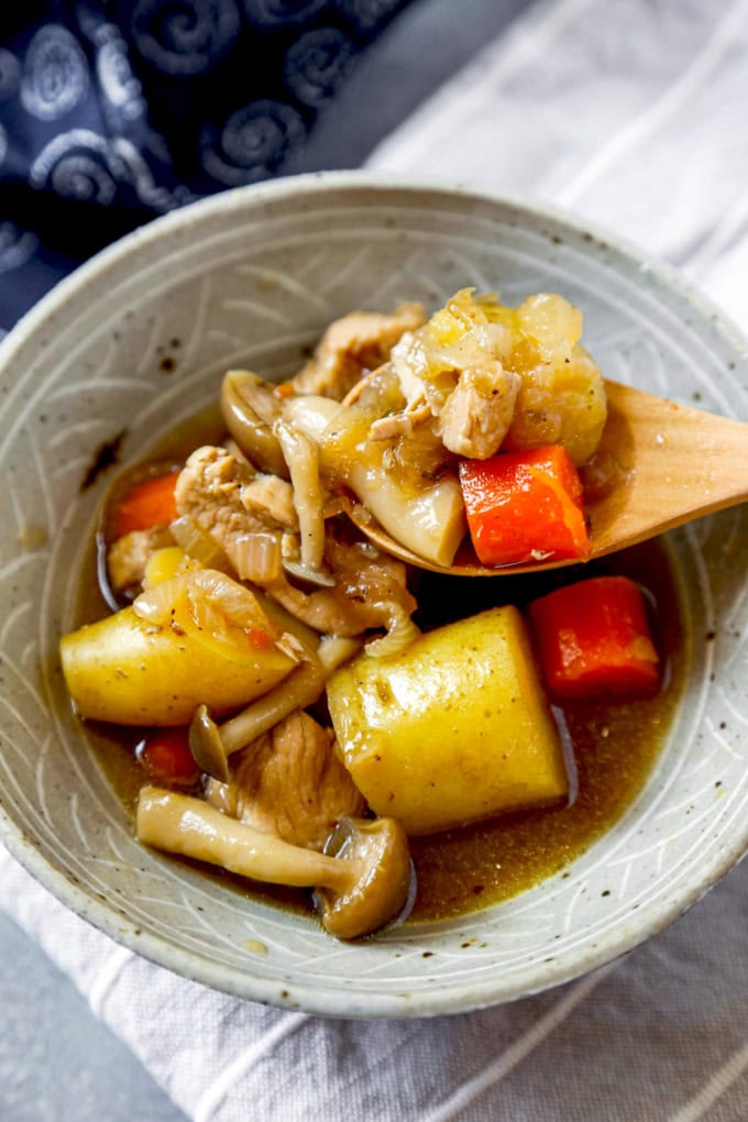 Tori Nikujaga (Japanese Chicken & Potato Stew) | Pickled Plum