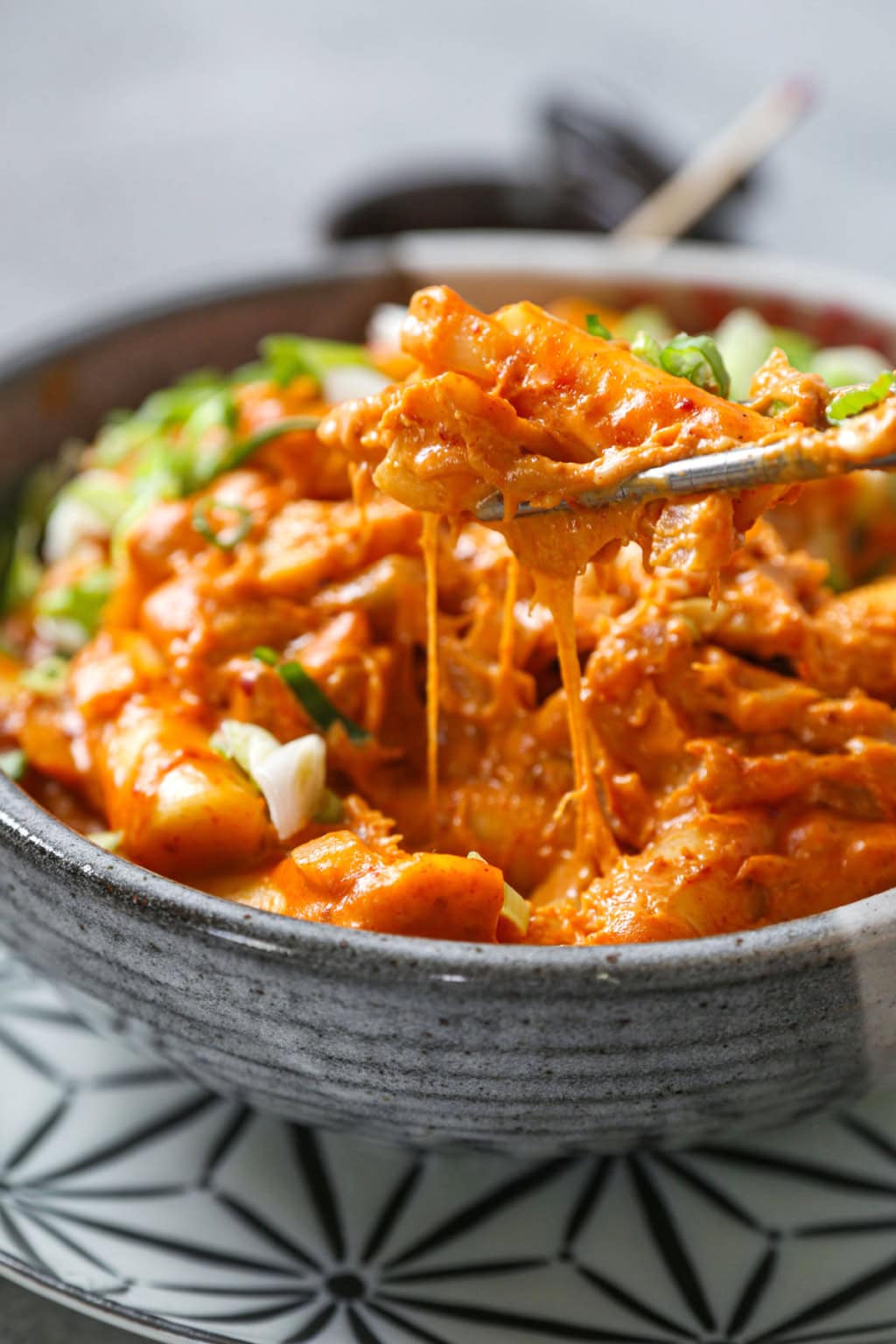 Rose Tteokbokki (Creamy and Spicy Korean Rice Cakes) | Pickled Plum