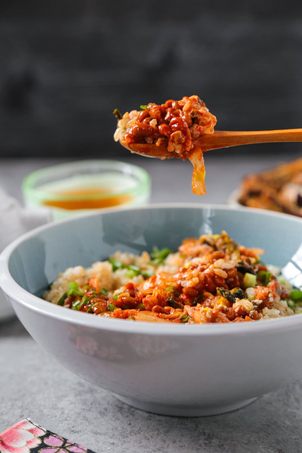 Spicy Natto Bowl (Korean Style) | Pickled Plum