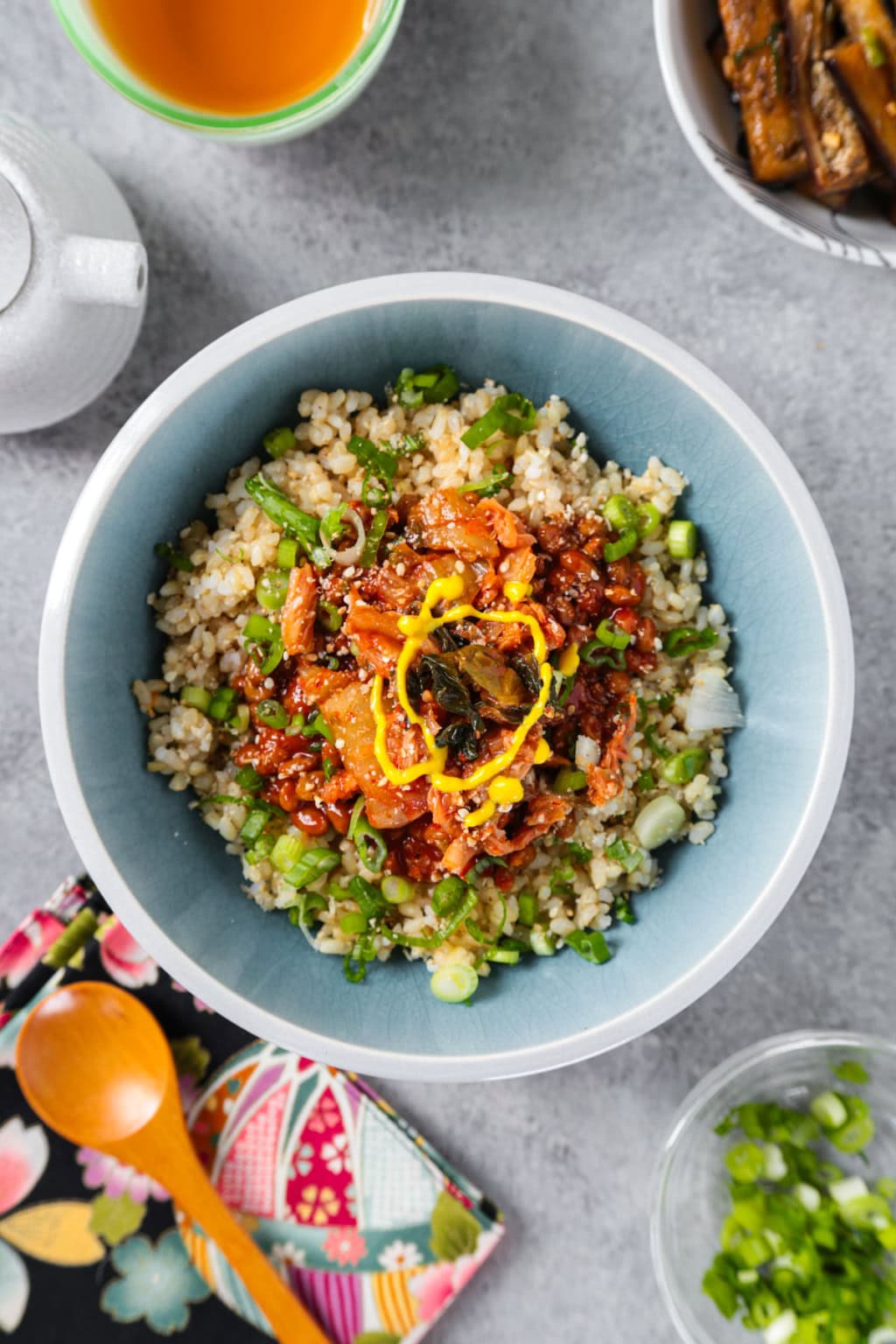 Spicy Natto Bowl (Korean Style) | Pickled Plum