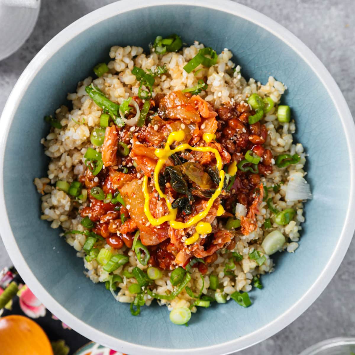 Spicy Natto Bowl (Korean Style) | Pickled Plum