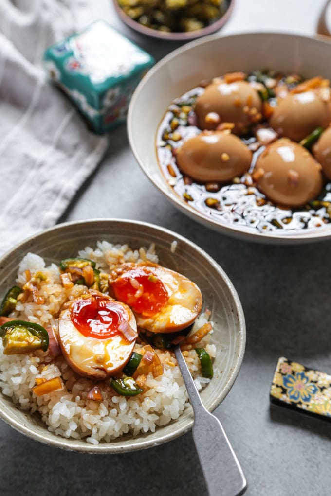 Sweet Korean Marinated Eggs (Mayak Eggs) | Pickled Plum