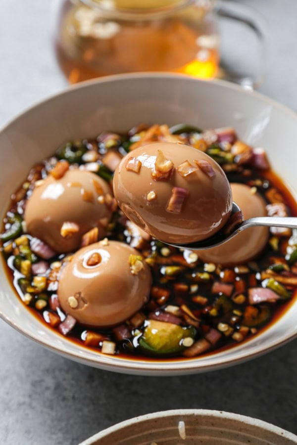 Sweet Korean Marinated Eggs (Mayak Eggs) | Pickled Plum