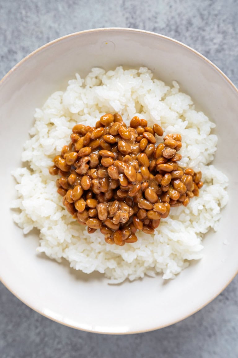 Mediterranean Style Natto Rice Bowl | Pickled Plum