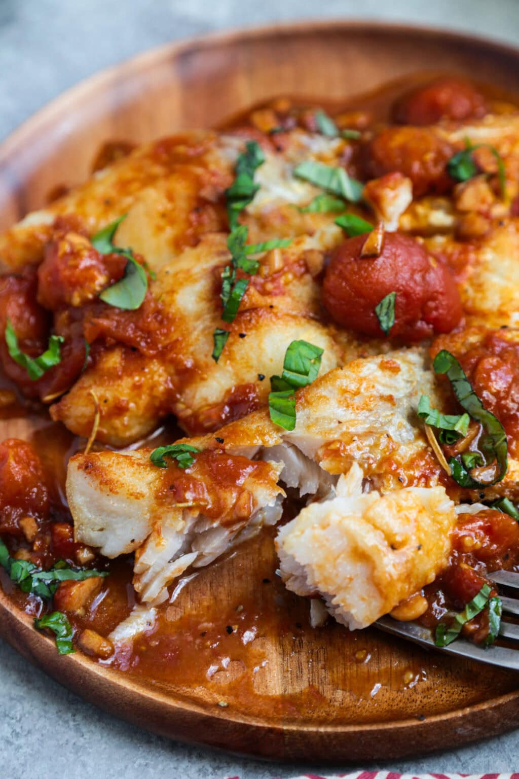 Pan Seared Cod with Tomato Balsamic Sauce | Pickled Plum