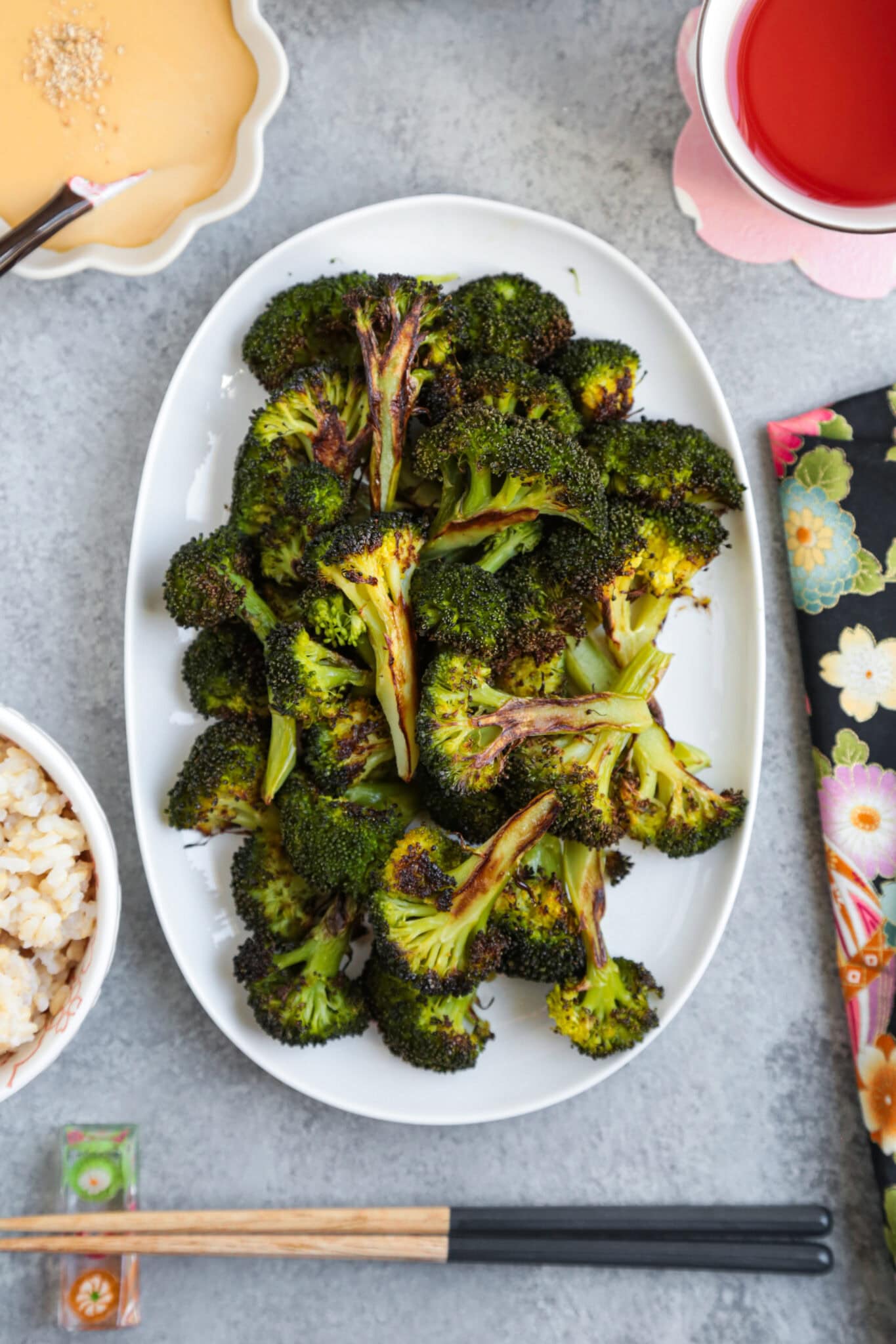 Crispy Roasted Broccoli With Umami Sauce | Pickled Plum