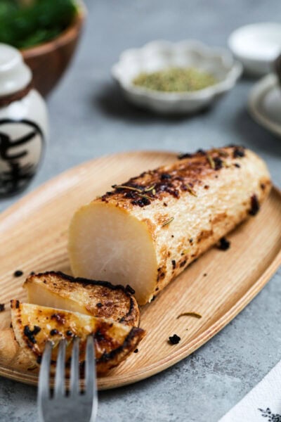 Miso Roasted Daikon | Pickled Plum