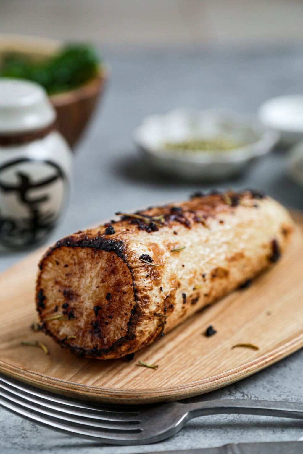 Miso Roasted Daikon | Pickled Plum