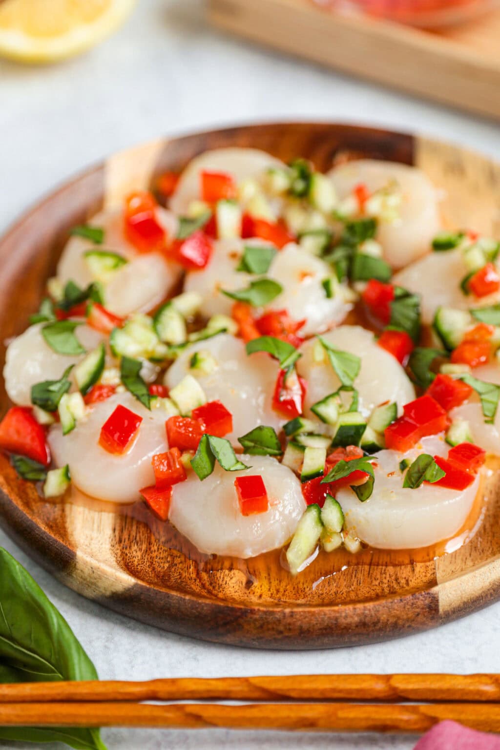 Scallop Crudo Pickled Plum