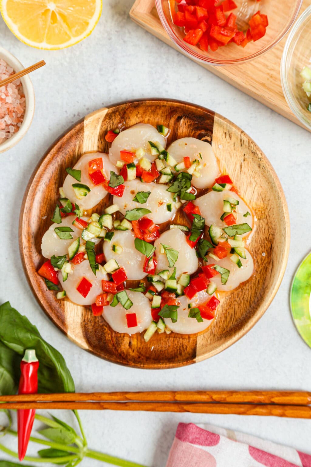 Scallop Crudo | Pickled Plum