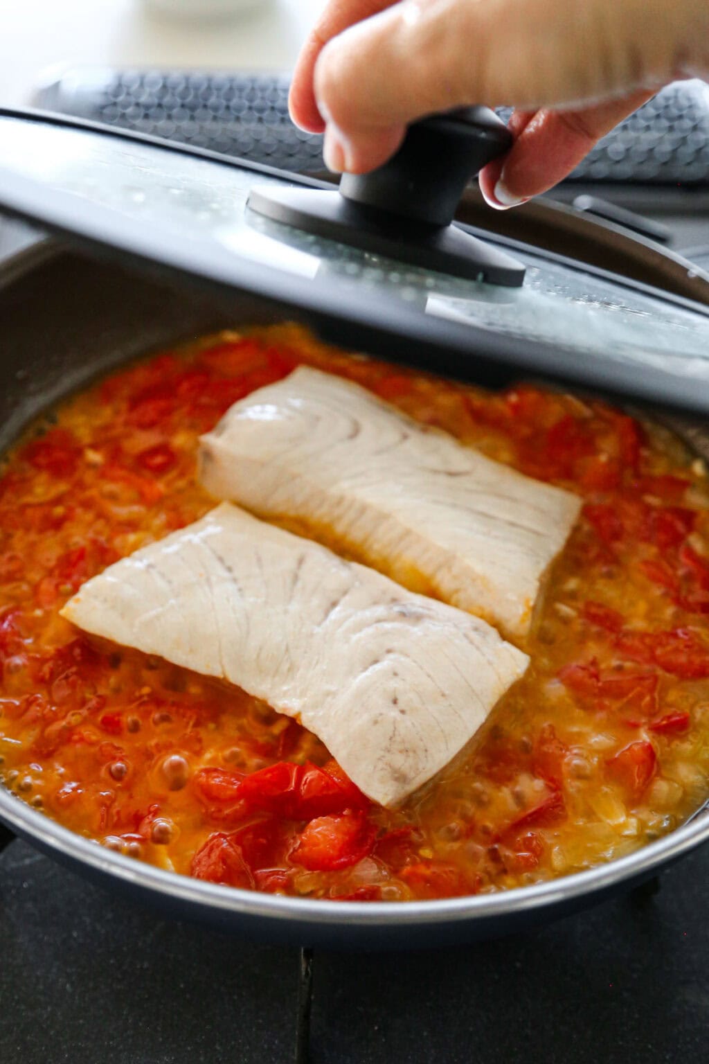 Fish Provençale with Fresh Tomatoes & Capers